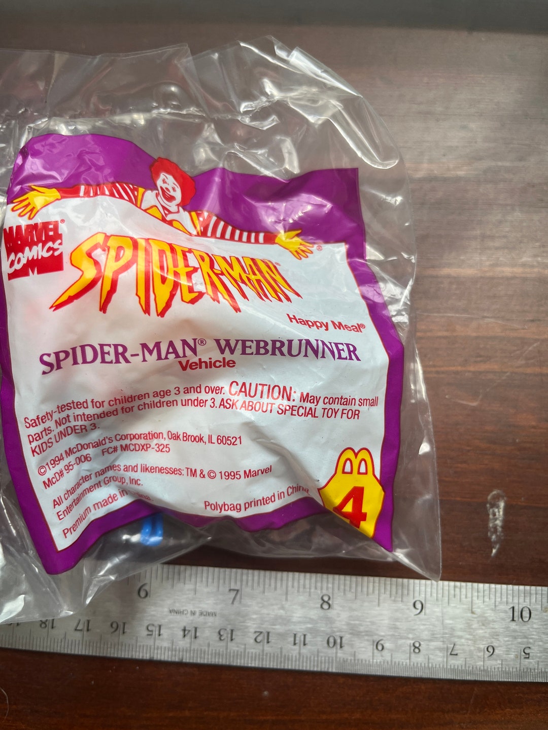 Mcdonald's Spiderman Webrunner Happy Meal Toy 1994 - Etsy