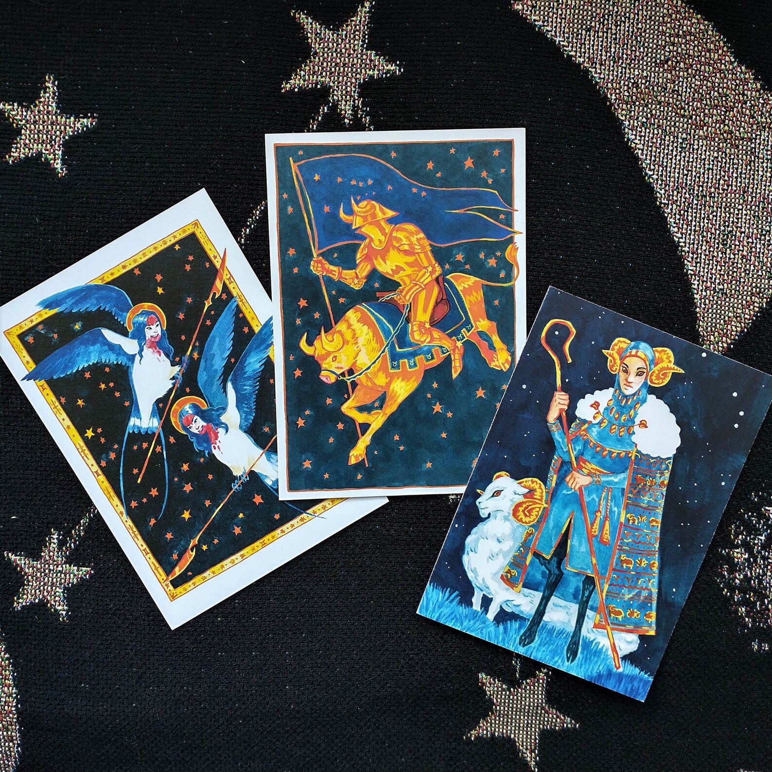 Zodiac Postcards - Etsy