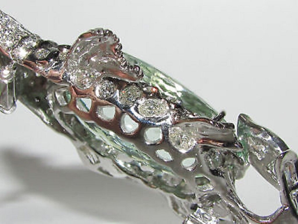 GIA 57.37CT Natural Green Beryl Fish Brooch Pendant - Etsy