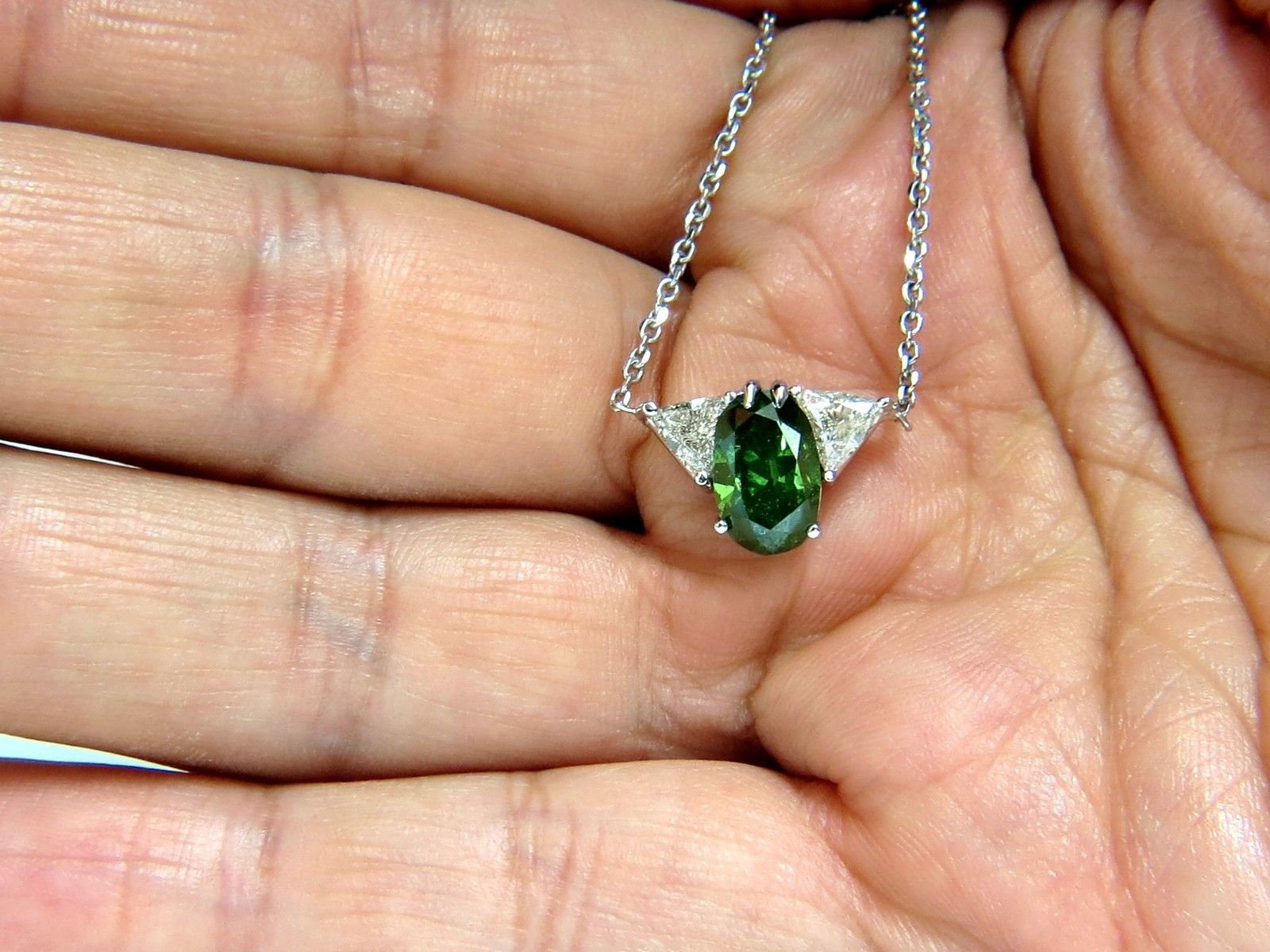 Green Diamond Necklace