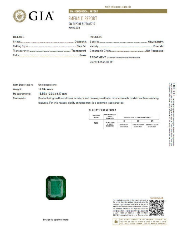 GIA Certified 17.60ct Natural Green Emerald Diamonds Ring 18kt f1 - Etsy