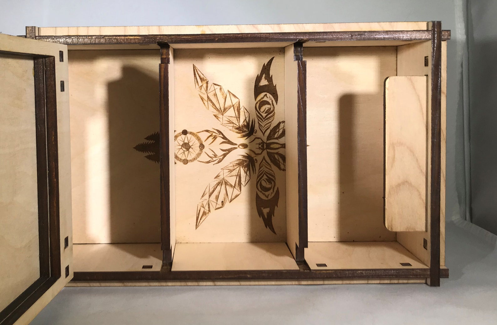 Wood weed Box Combination-lock LASER MADE Stash cannabis - Etsy 日本