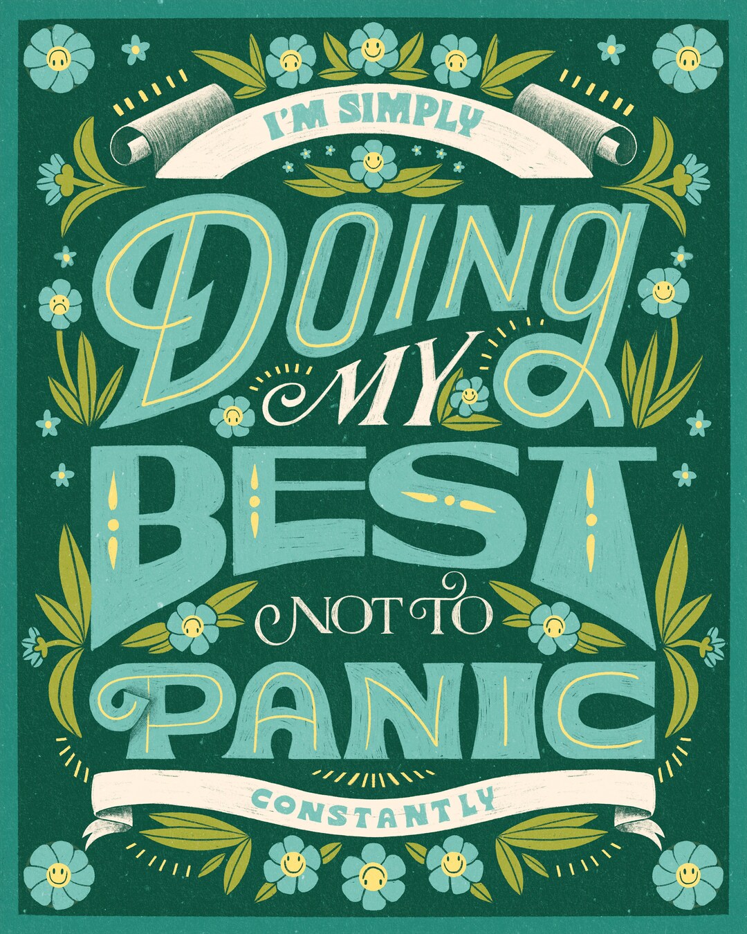 Doing My Best Print - Etsy