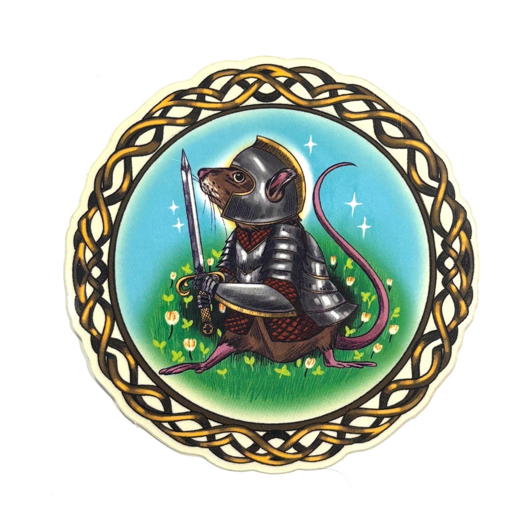 Mouse Knight Sticker - Etsy