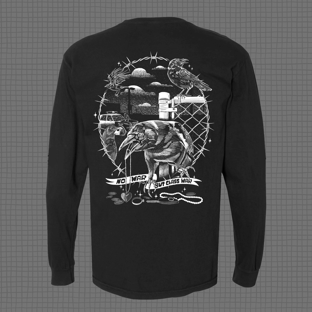 Long Sleeve Crow Tee - Etsy