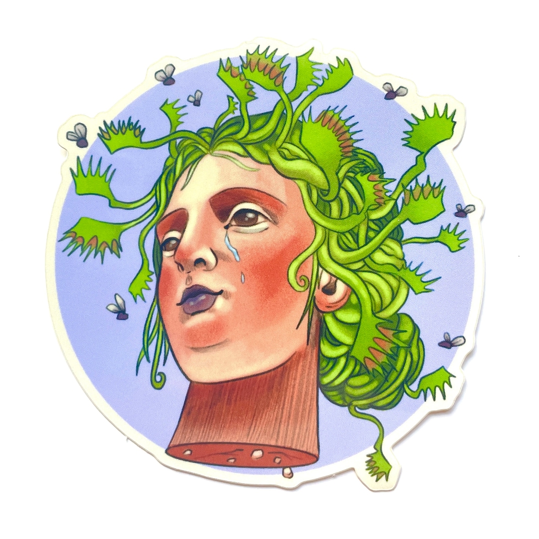 Venus Fly Trap Medusa Sticker - Etsy