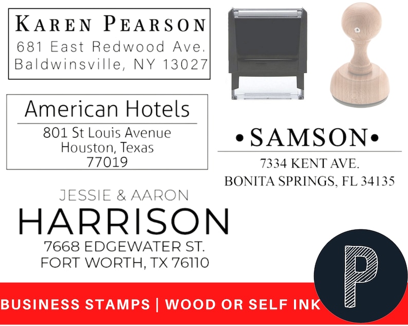 Business Address Stamp 11+ Designs to Choose!! Address Stamp - Self ...
