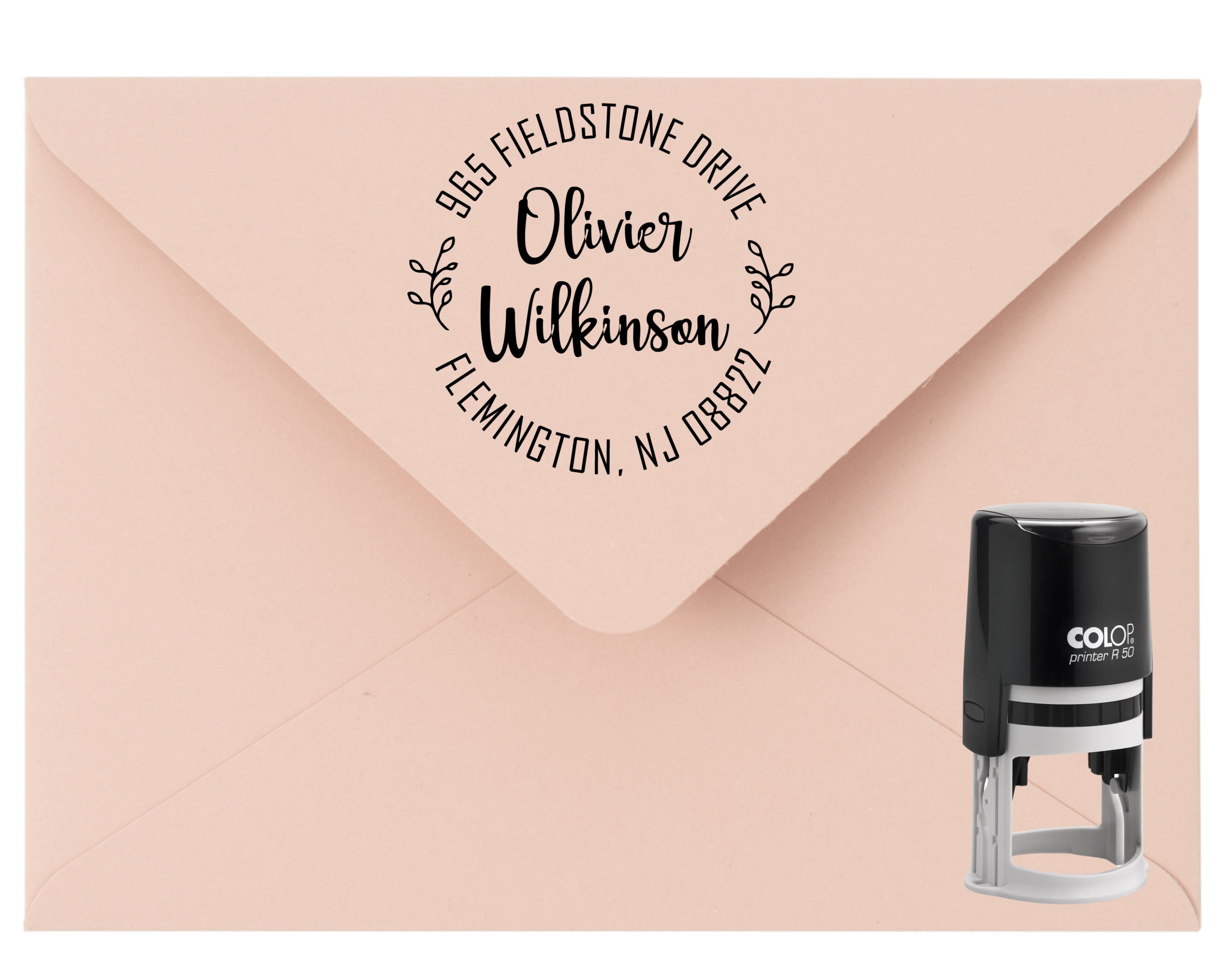 Paper Craft Supplies Custom Address Rubber Stamper Housewarming Favor ...