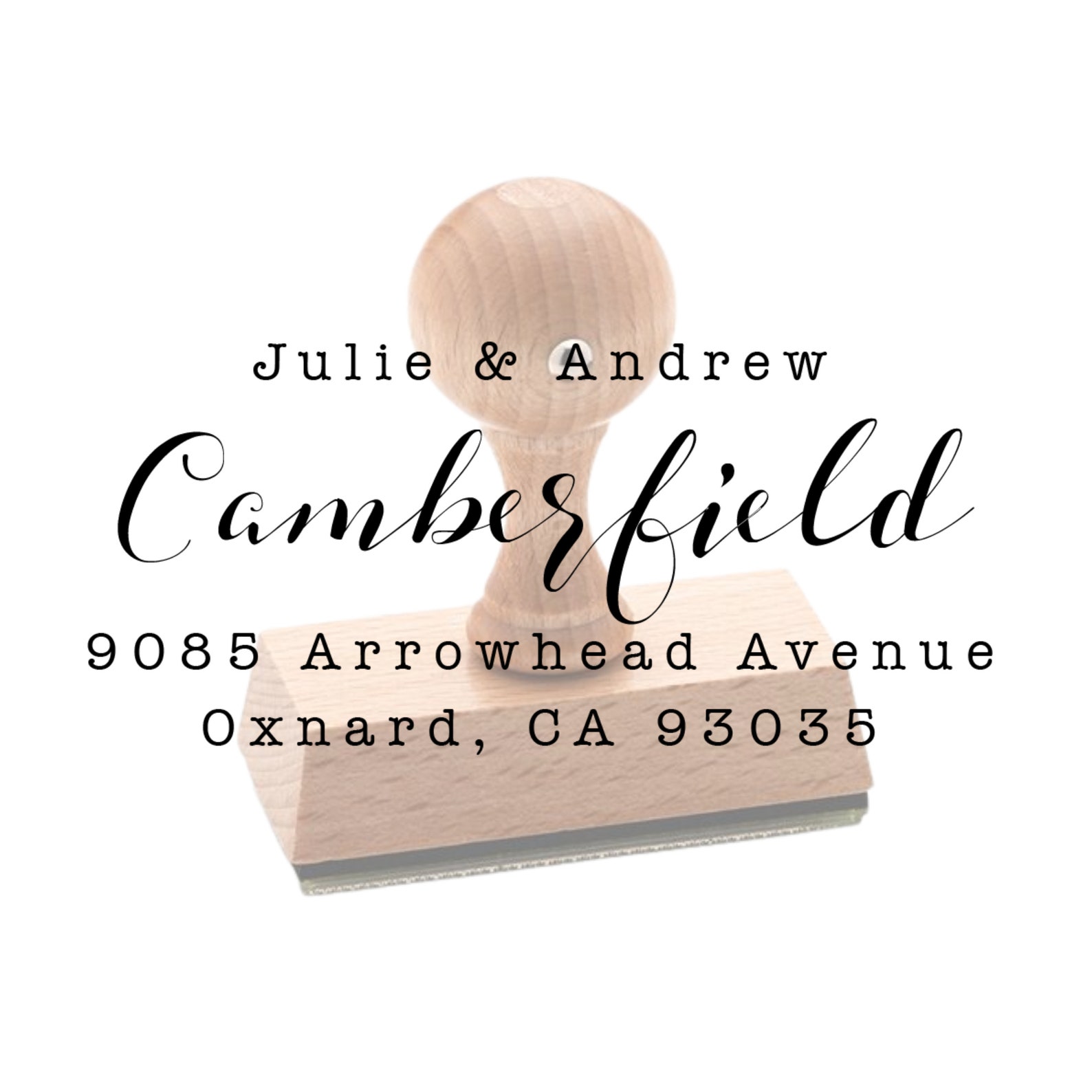 Calligraphy Address Stamp, Return Address Stamp, Wedding Address Stamp ...