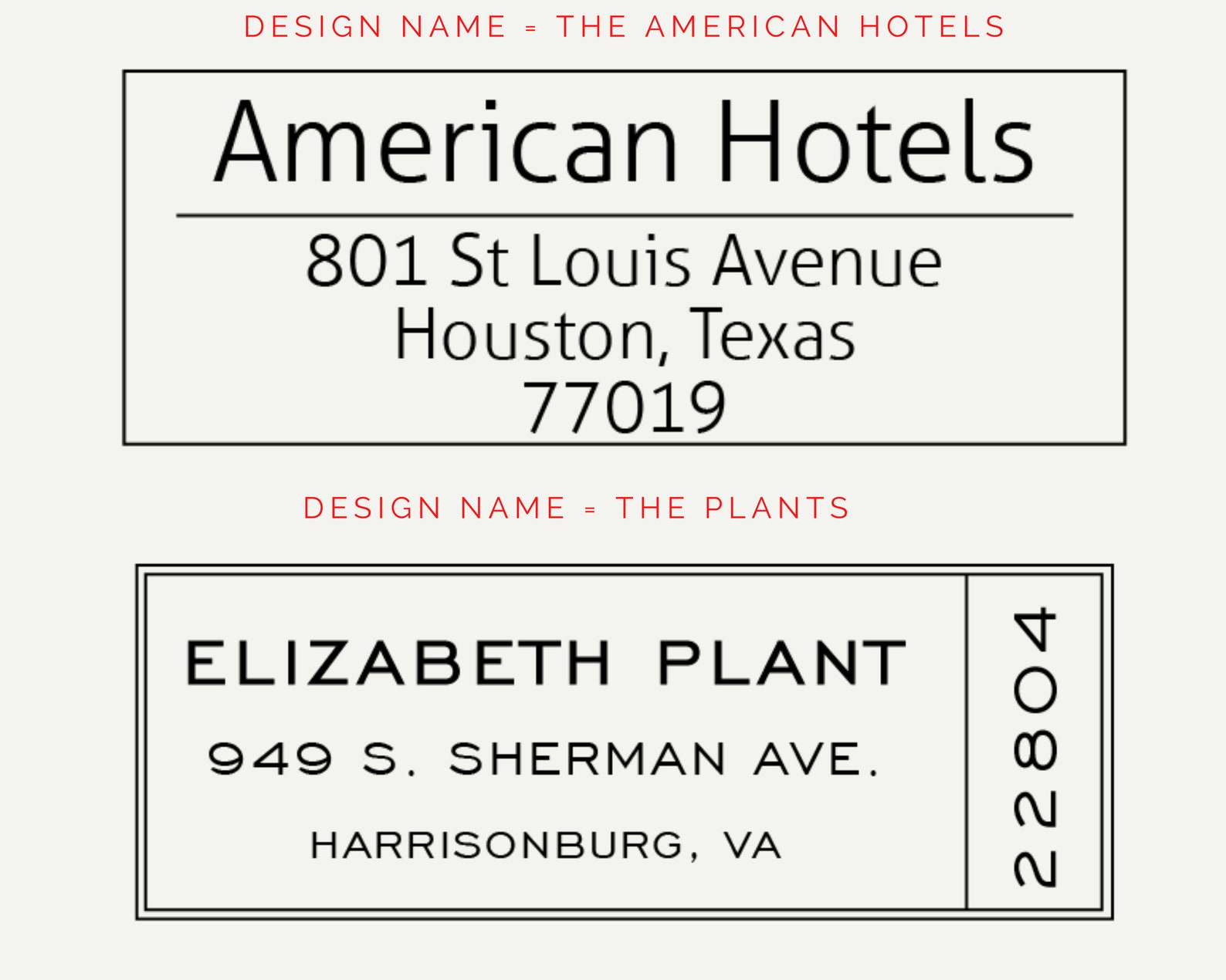 Business Address Stamp 11+ Designs to Choose!! Address Stamp - Self ...