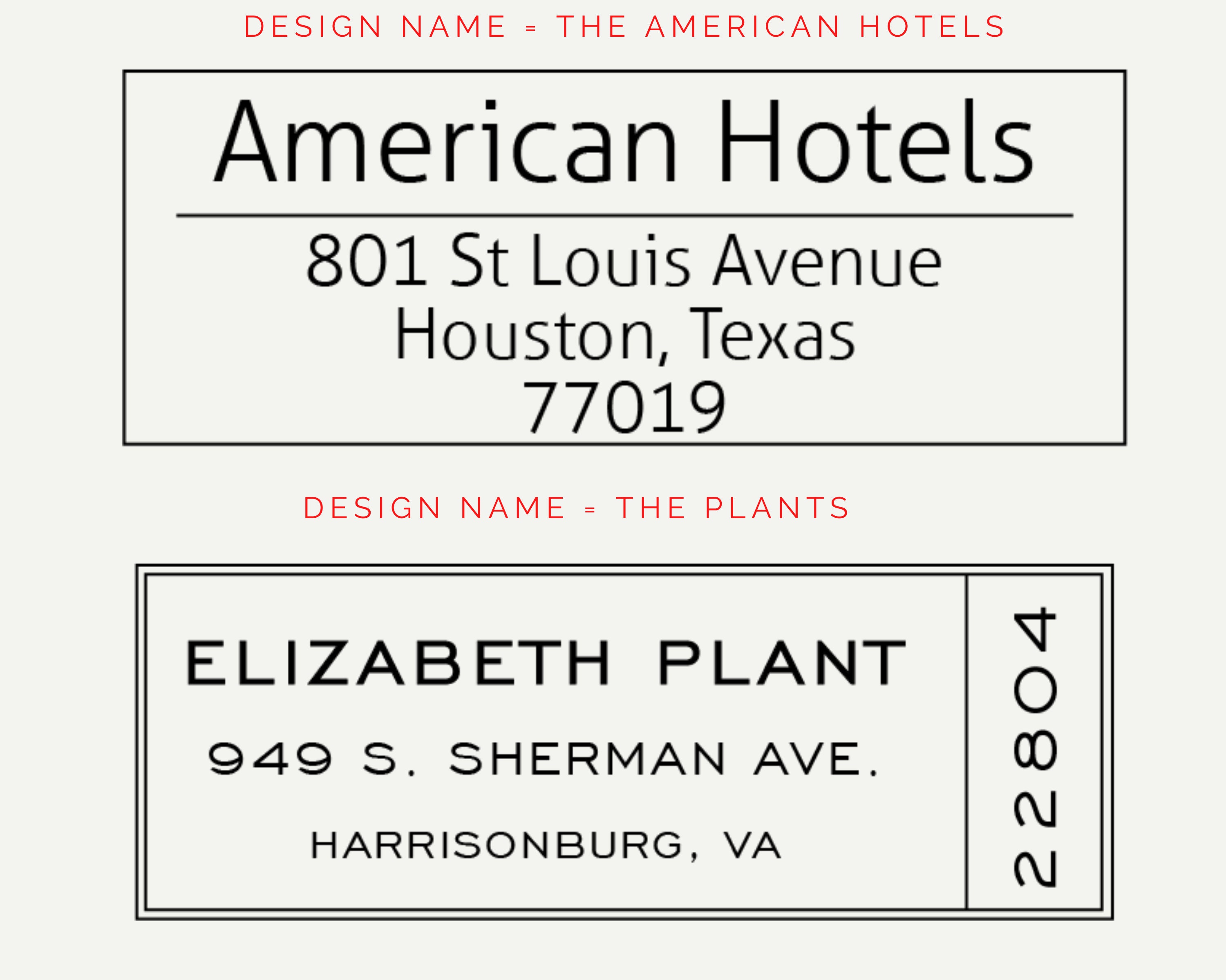 Business Address Stamp 11+ Designs to Choose!! Address Stamp - Self ...