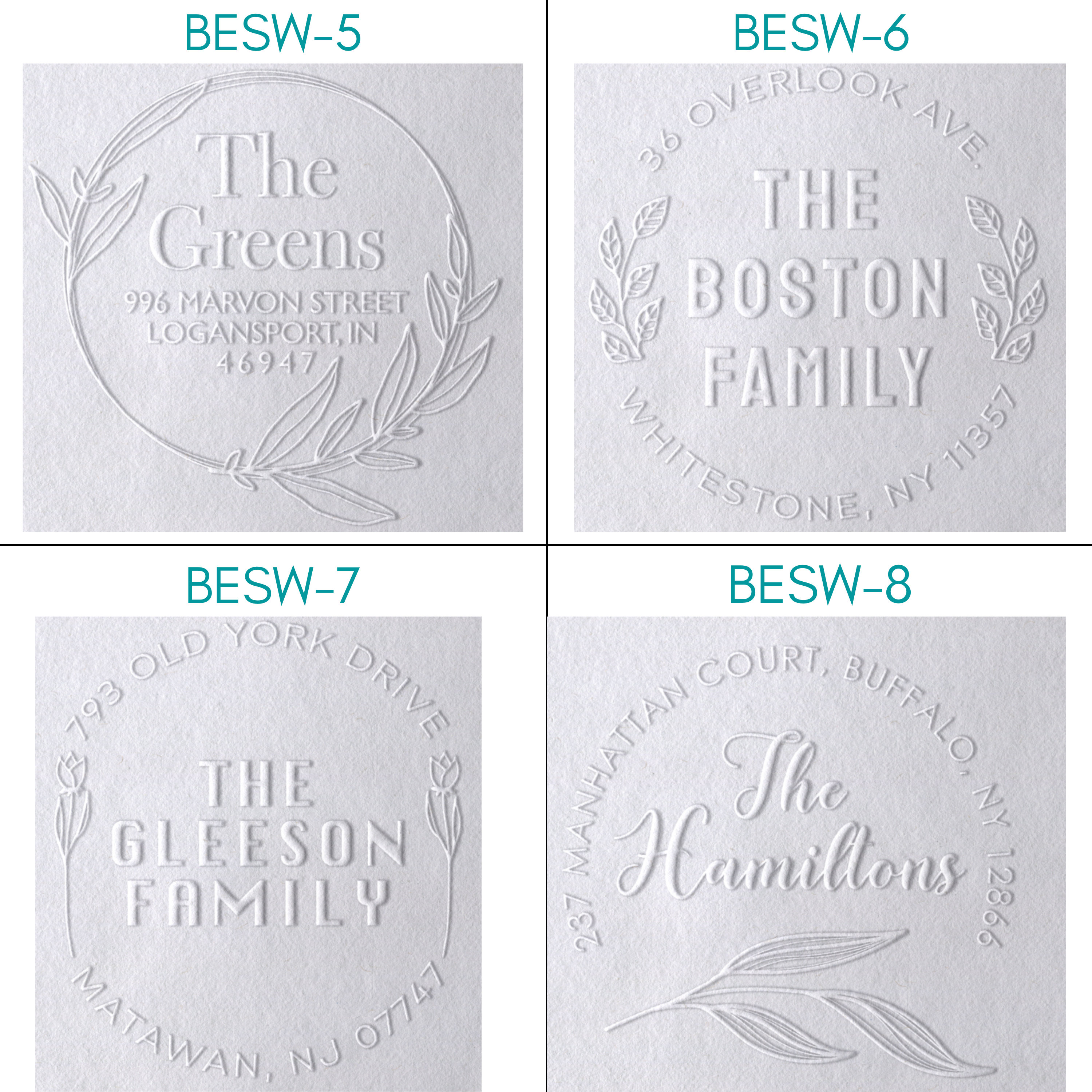 20 Designs Return Address Embosser Seal Stamp Personalized | Etsy