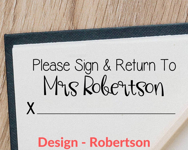Please Sign and Return Home Work Grading Self-inking Stamp - Etsy
