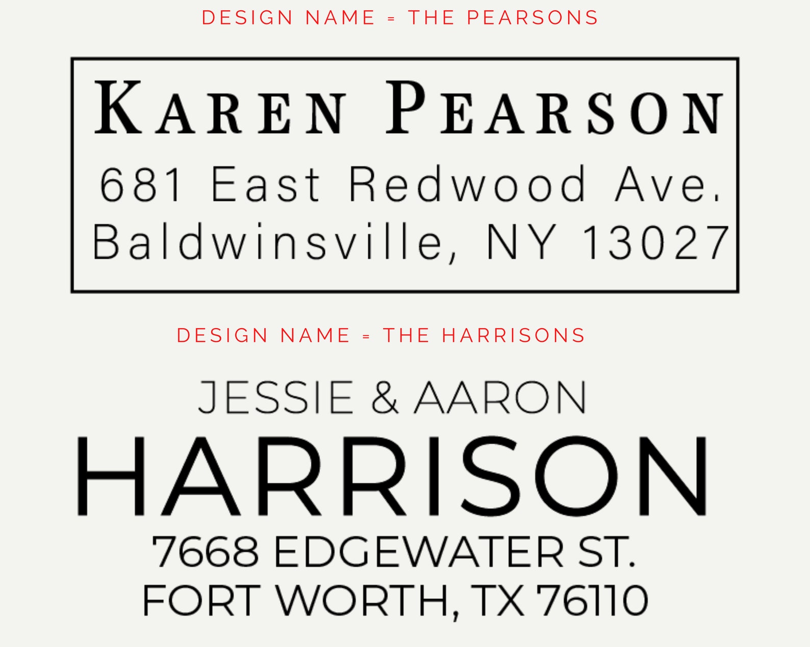 Business Address Stamp 11+ Designs to Choose!! Address Stamp - Self ...