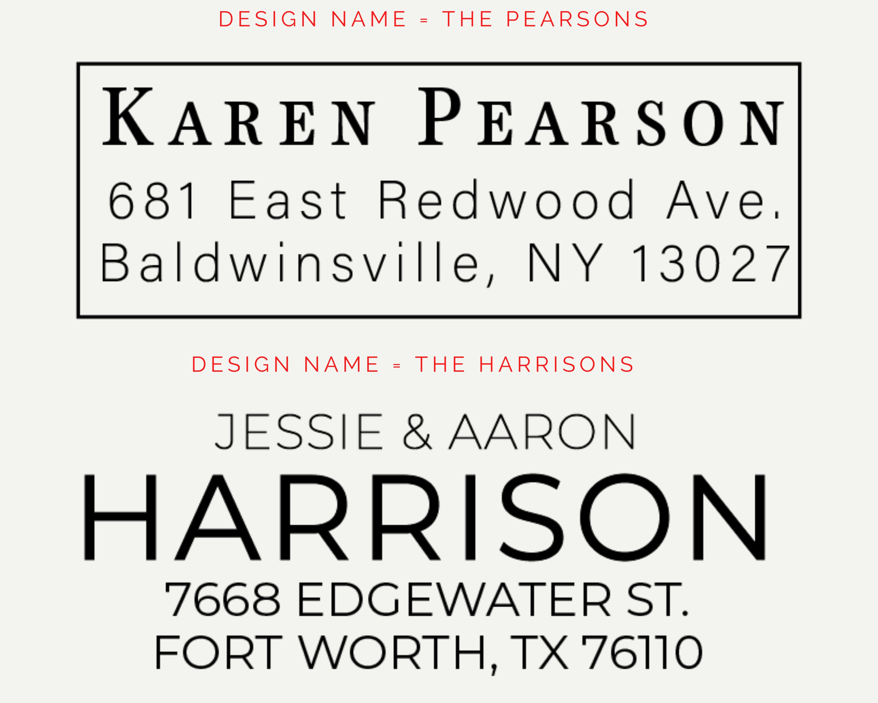 Business Address Stamp 11+ Designs to Choose!! Address Stamp - Self ...