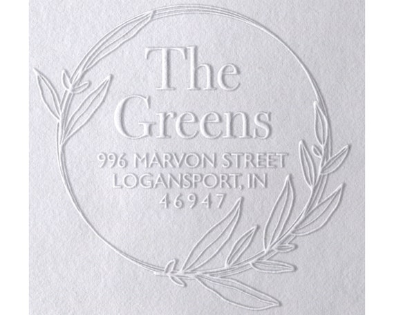 CUSTOM Address Embosser Seal Stamp Personalized Customized - Etsy