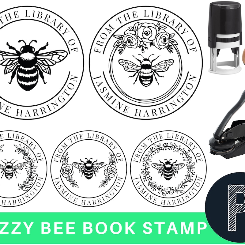 Custom Bee Stamp - Etsy