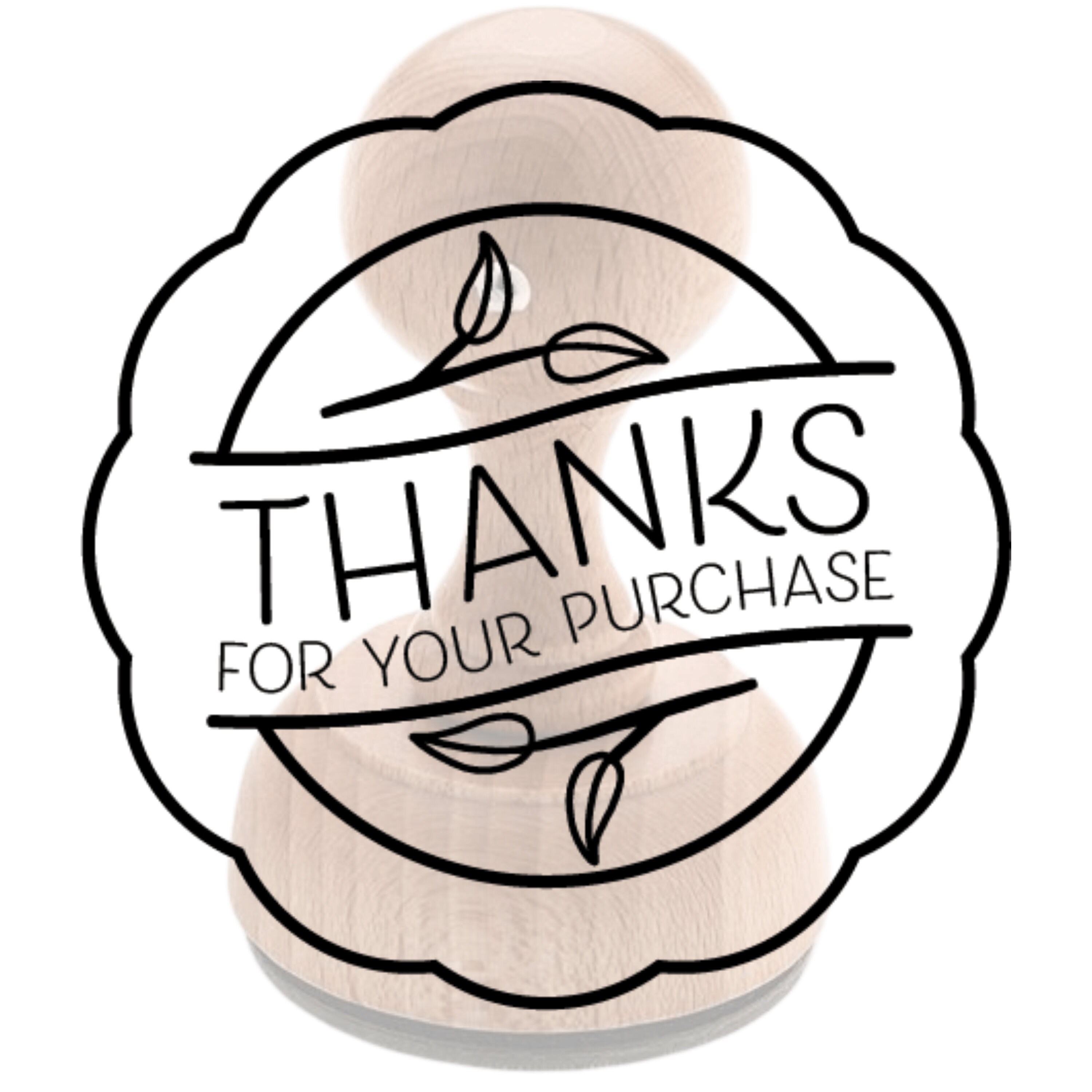 Thank You Stamps Modern Thank You Rubber Stamp Packaging - Etsy