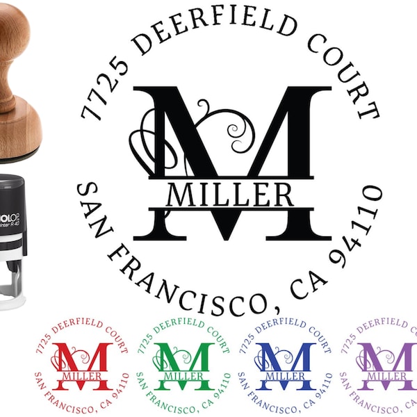 Self Inking Address Stamp - Etsy