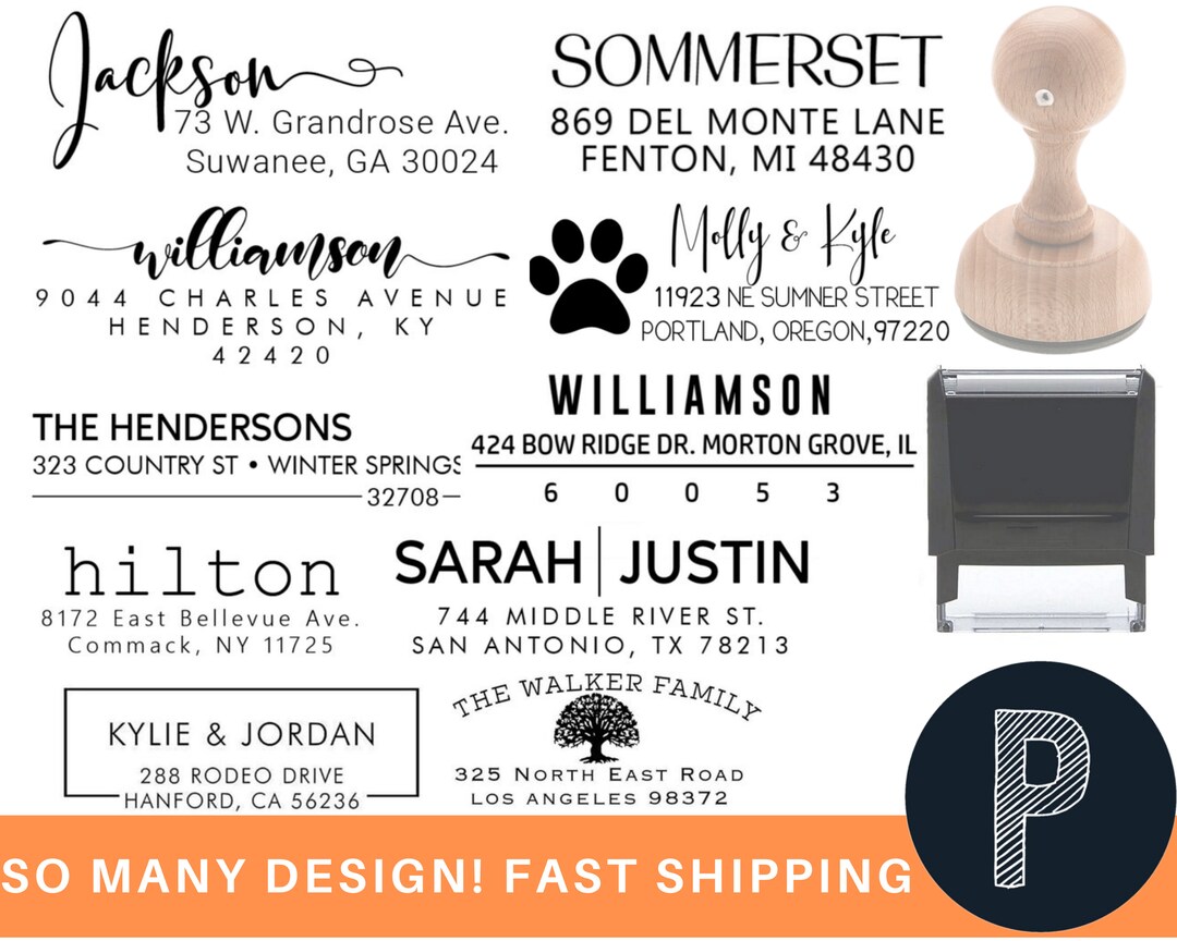 Address Stamp Self Inking Custom Return Address Stamp Address Mail ...