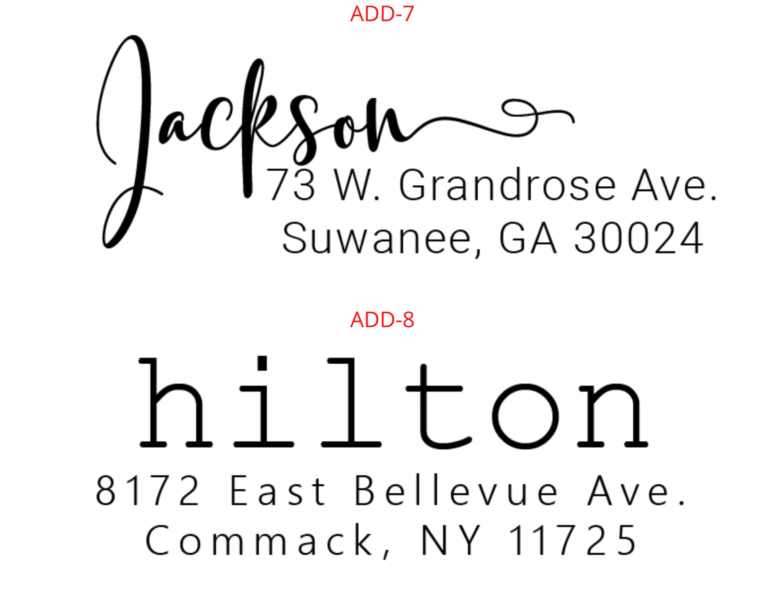 Custom Address Stamp Return Address Stamp 12 Designs to - Etsy