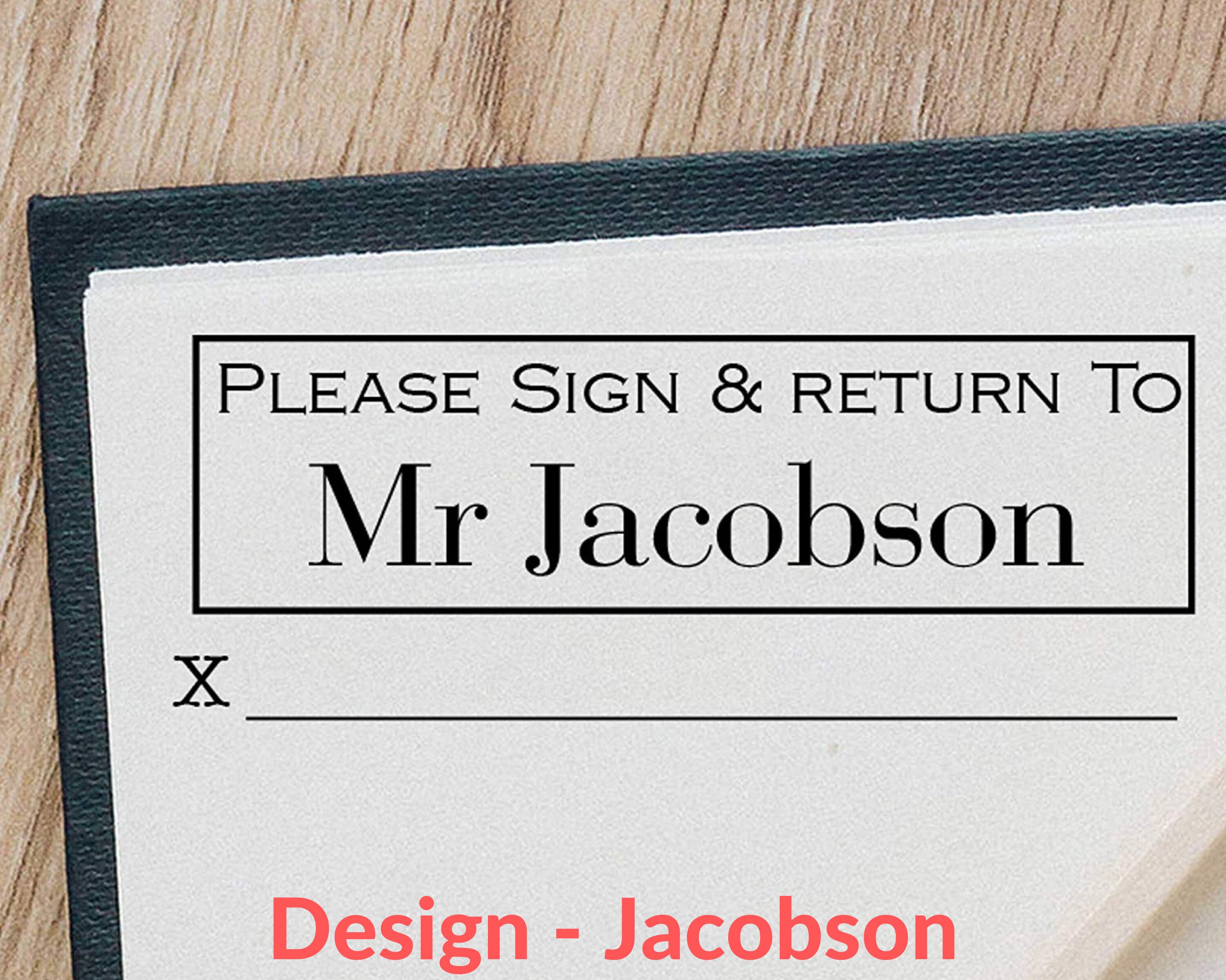 Please Sign and Return Home Work Grading Self-inking Stamp Custom ...