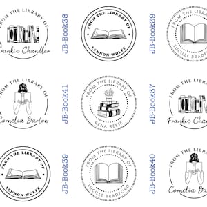 Personalized Book Lover Gift Embosser | Monogram Book Stamp Embosser ...