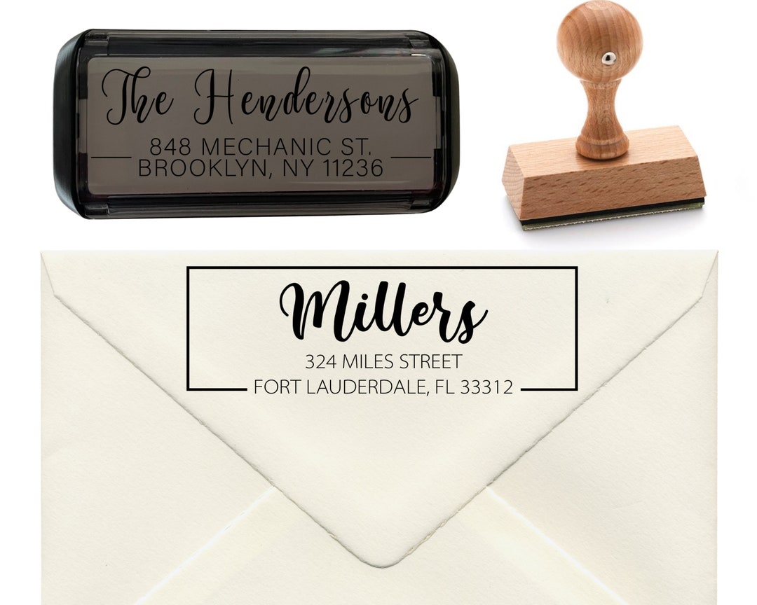Custom Return Address Stamp, Self-inking Stamp, Personalized Address ...