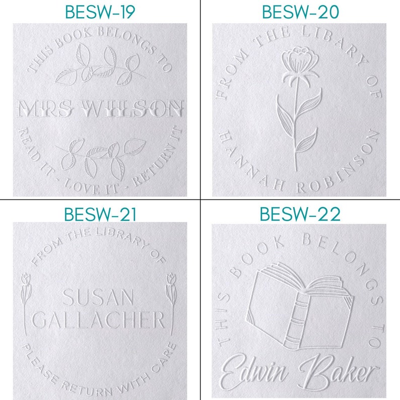 TOP SELLER From the Library of Book Embosser Custom - Etsy