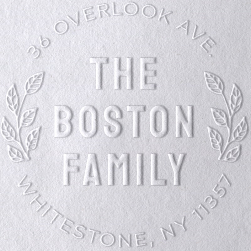 Embossed Name Cards - Etsy