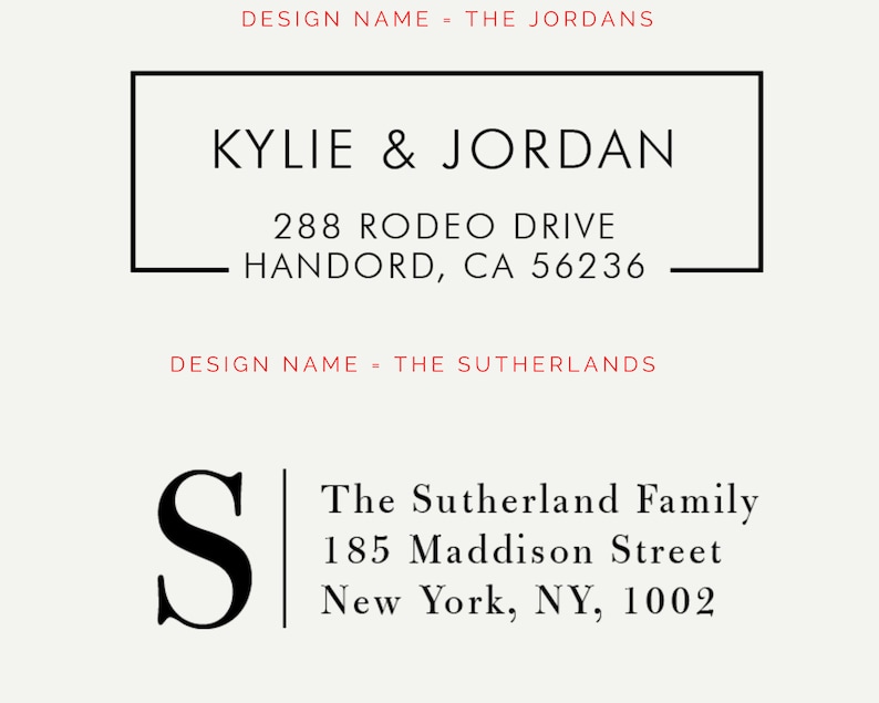 Business Address Stamp 11+ Designs to Choose!! Address Stamp - Self ...