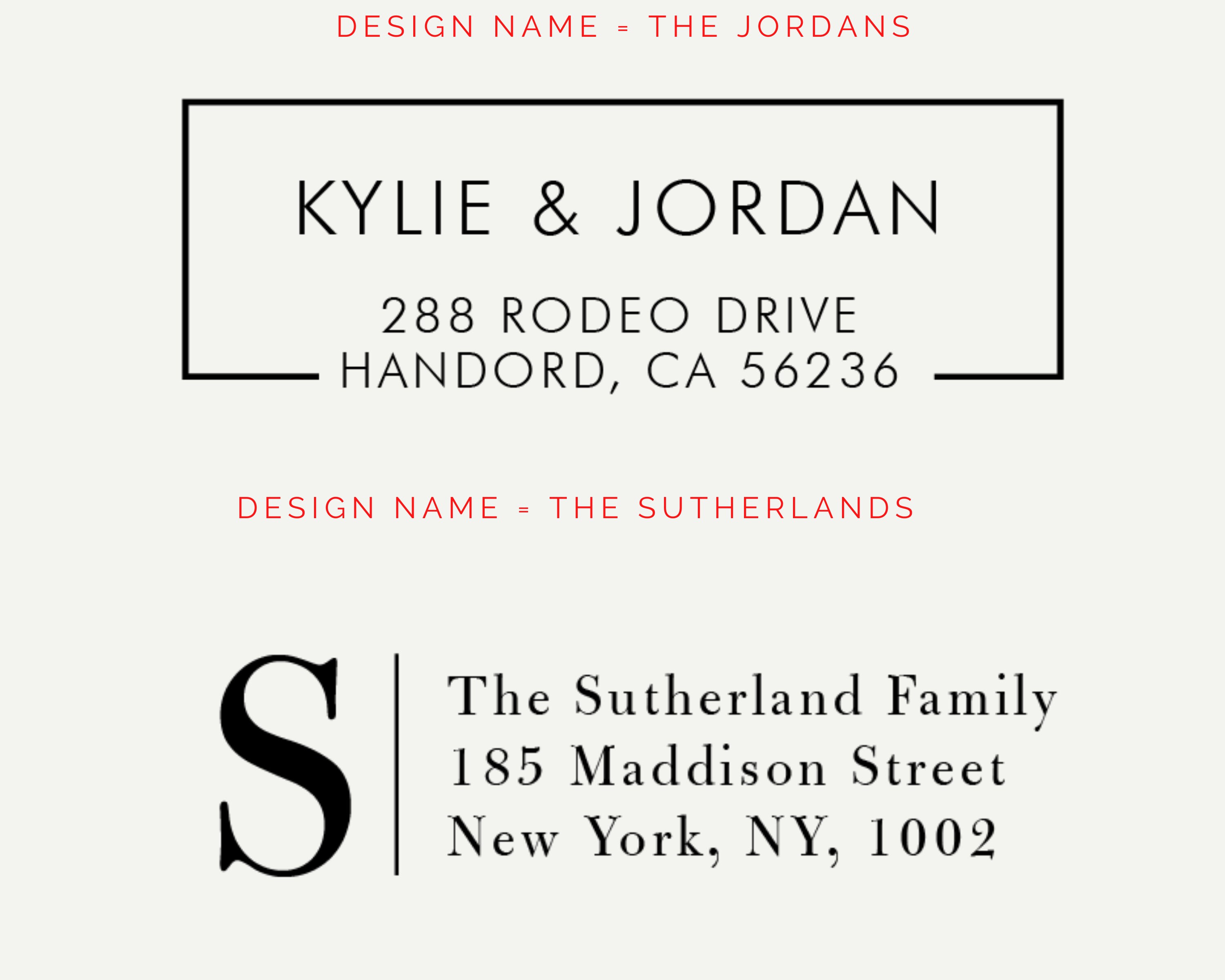 Business Address Stamp 11+ Designs to Choose!! Address Stamp - Self ...