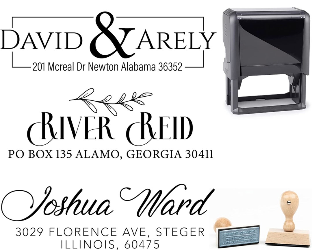 Custom Self-inking Return Address Stamp – Personalized Rubber Stamp - Etsy