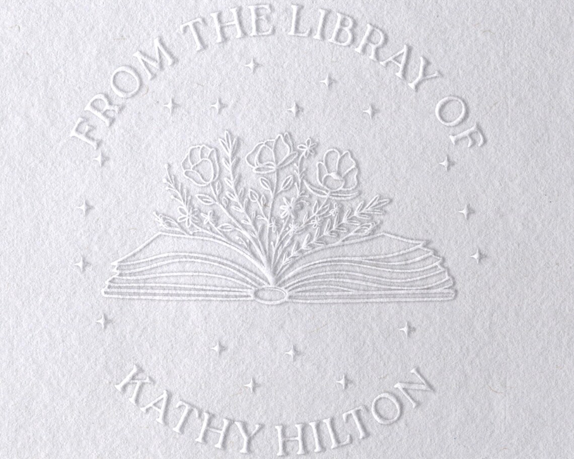 Personalized Book Embosser Library Embosser – From the Library of ...