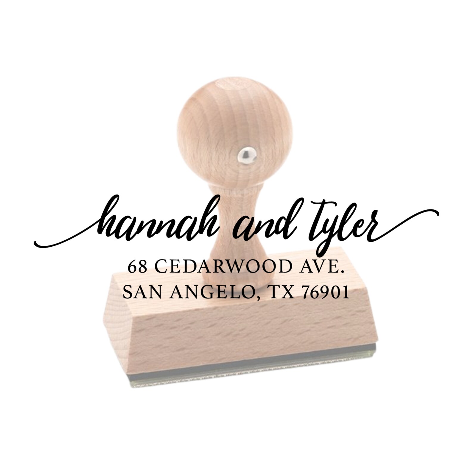 Calligraphy Address Stamp, Return Address Stamp, Wedding Address Stamp ...