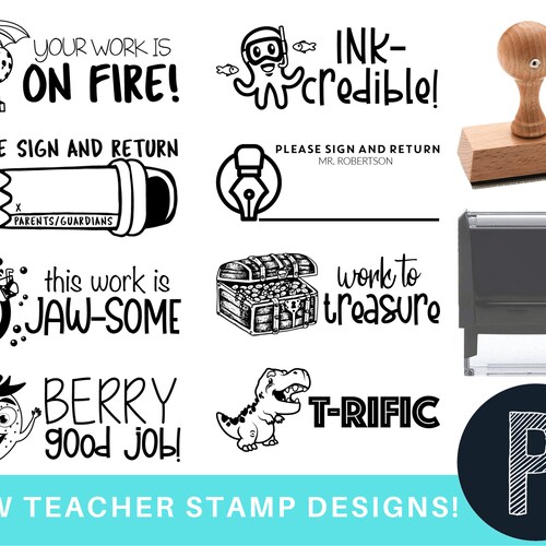 Personalized Teacher Stamp Custom Classroom Stamps Teacher - Etsy