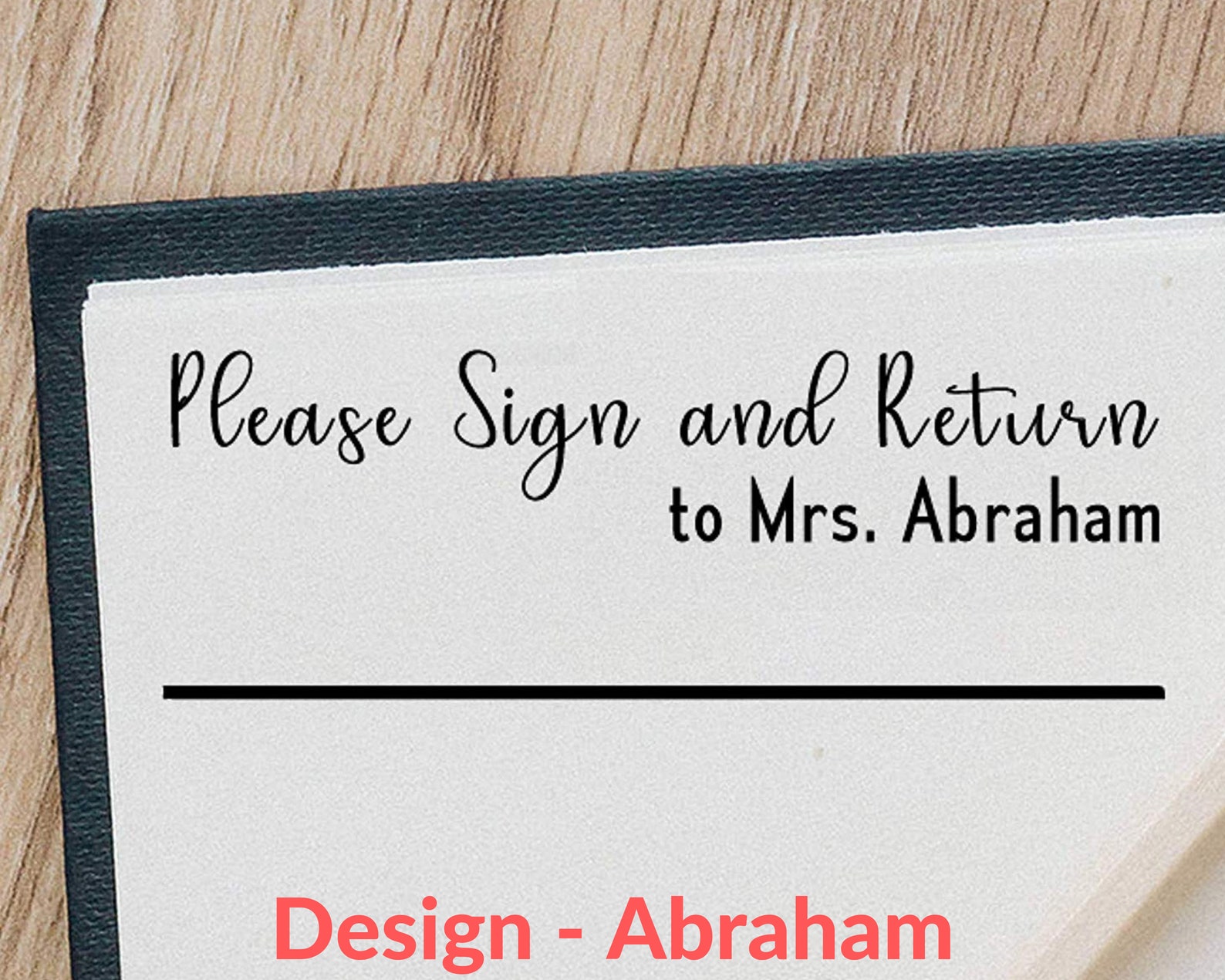 Please Sign and Return Home Work Grading Self-inking Stamp Custom ...