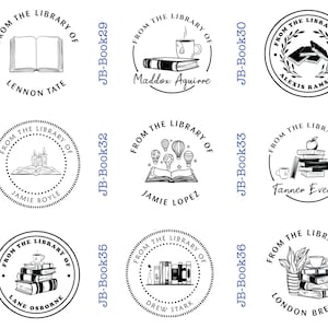 Personalized Book Lover Gift Embosser | Monogram Book Stamp Embosser ...