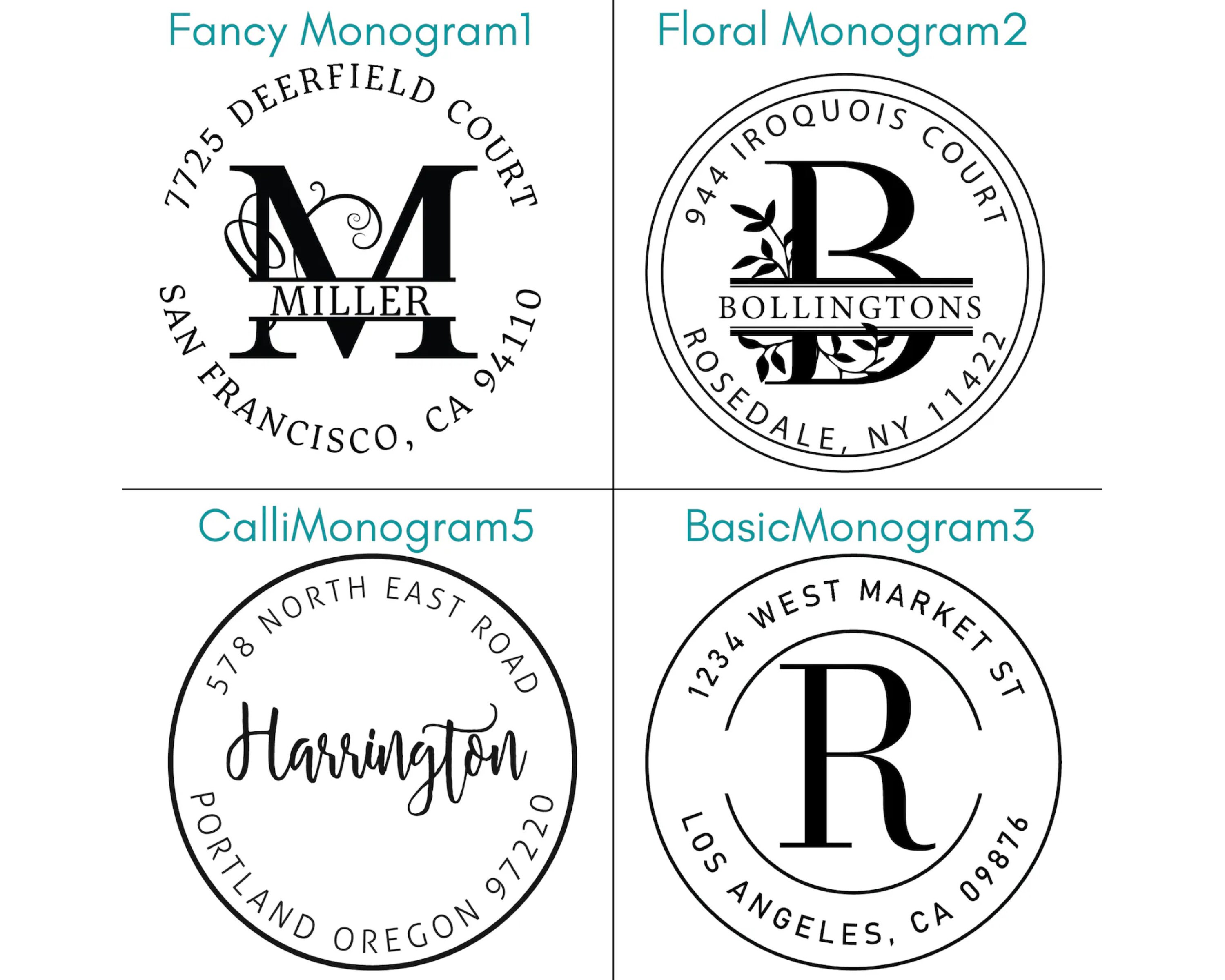 Personalized Self-inking Address Stamp and Ink With Name | Personalized ...