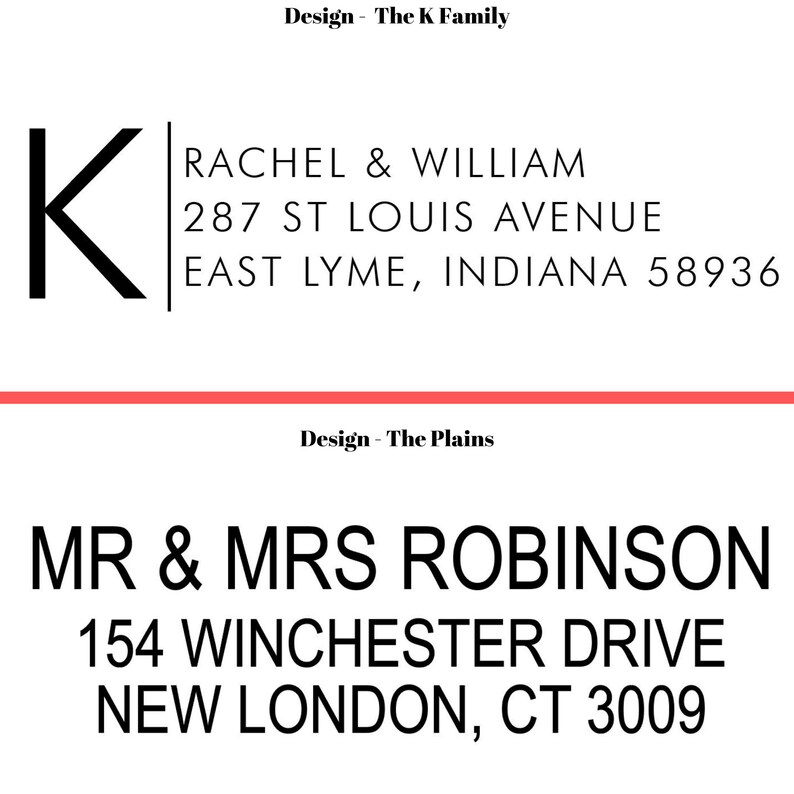 Address Stamp 10 Designs to Choose Self-inking Return | Etsy