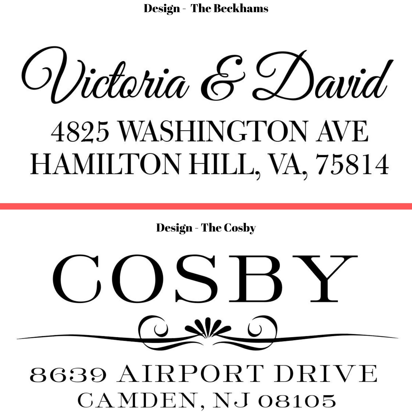 Address Stamp 10 Designs to Choose Self-inking Return | Etsy