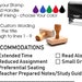 SPED Modifications Accommodation Teacher's Rubber Stamp Self Inking or ...