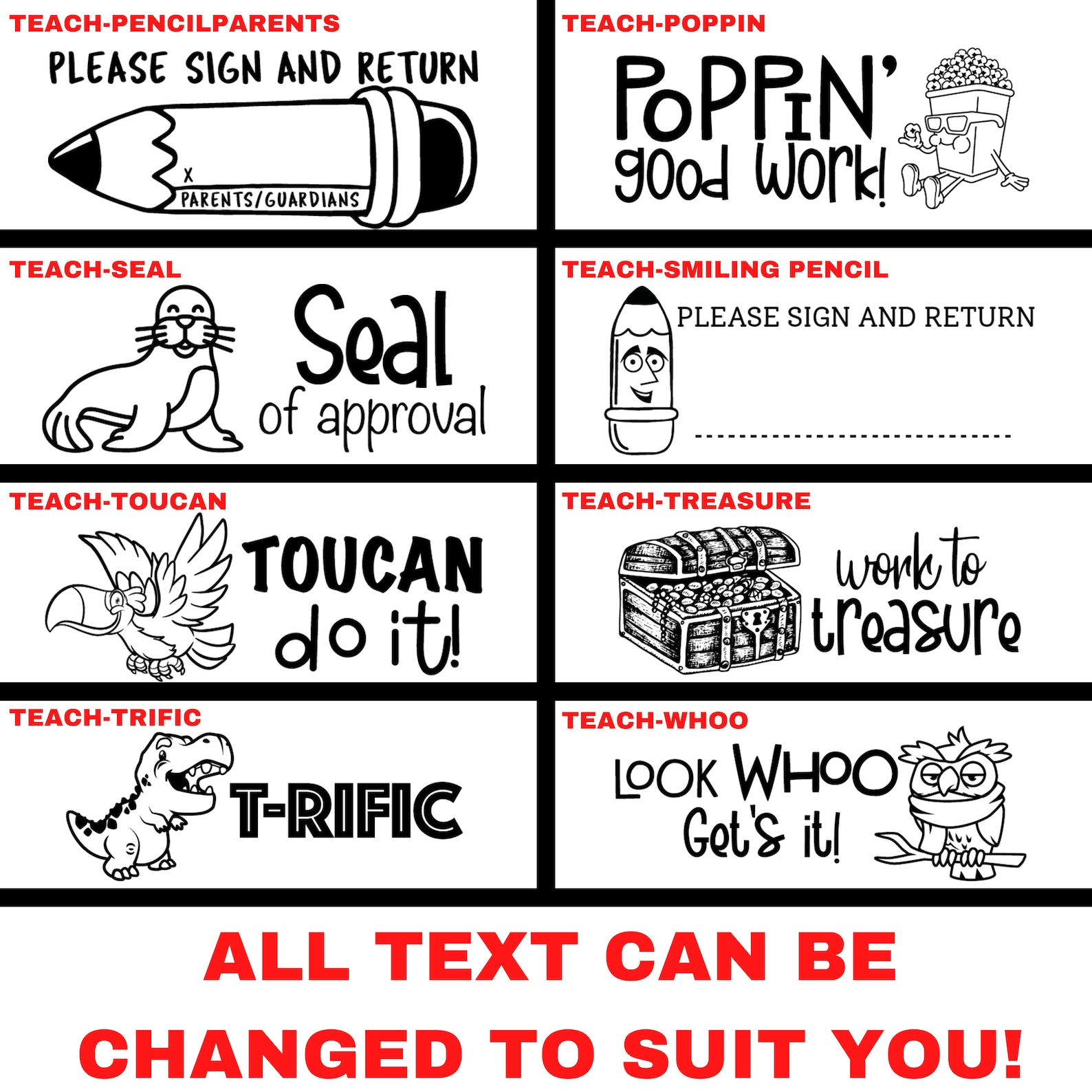 Personalized Teacher Stamp, Custom Classroom Stamps, Teacher Gifts ...