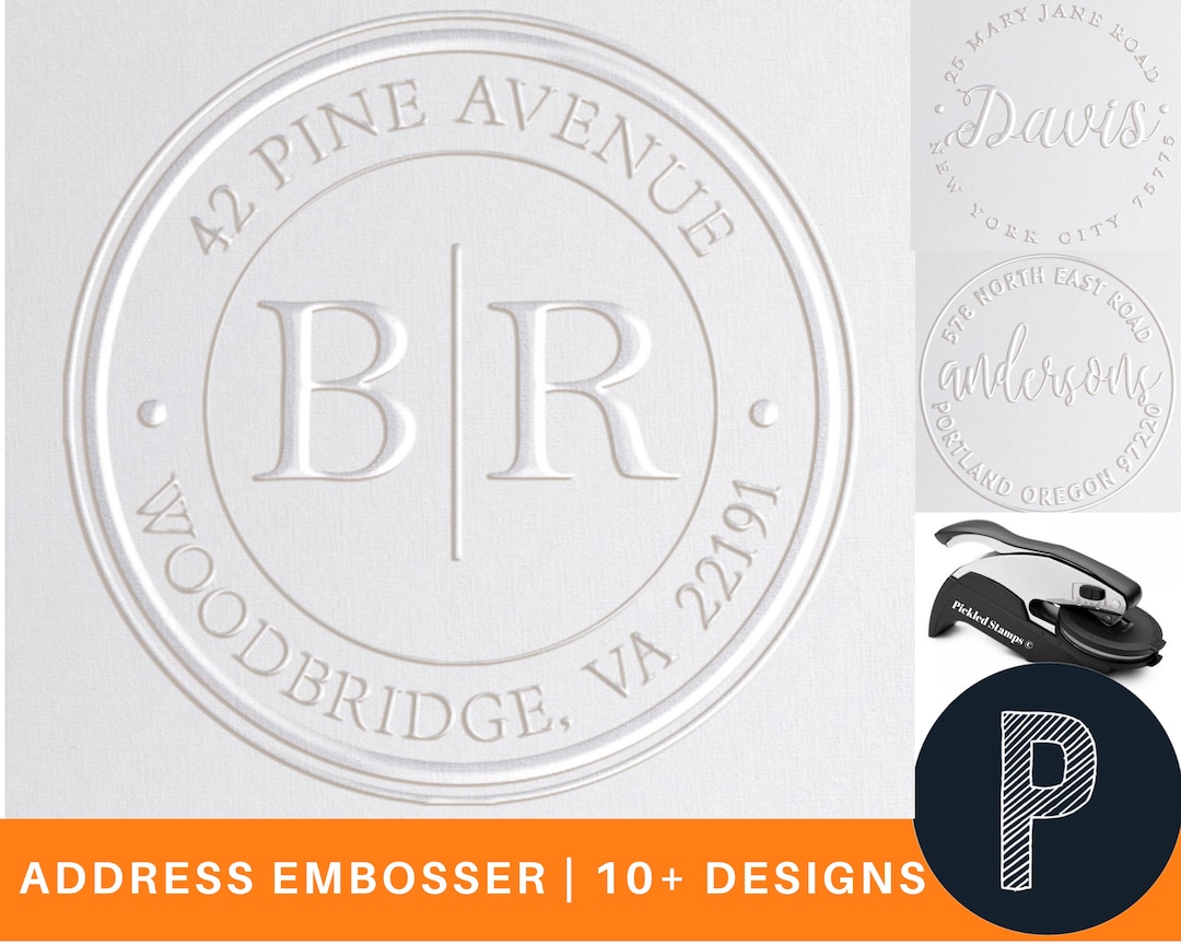 Address Stamp Embosser Mail Embosser 10+ Designs Wedding Invitation ...