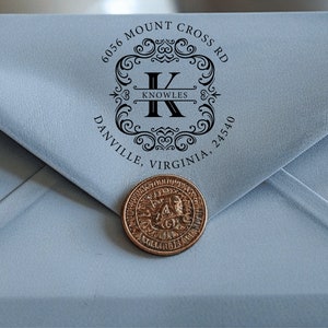 Personalized Self-inking Address Stamp and Ink With Name | Personalized ...