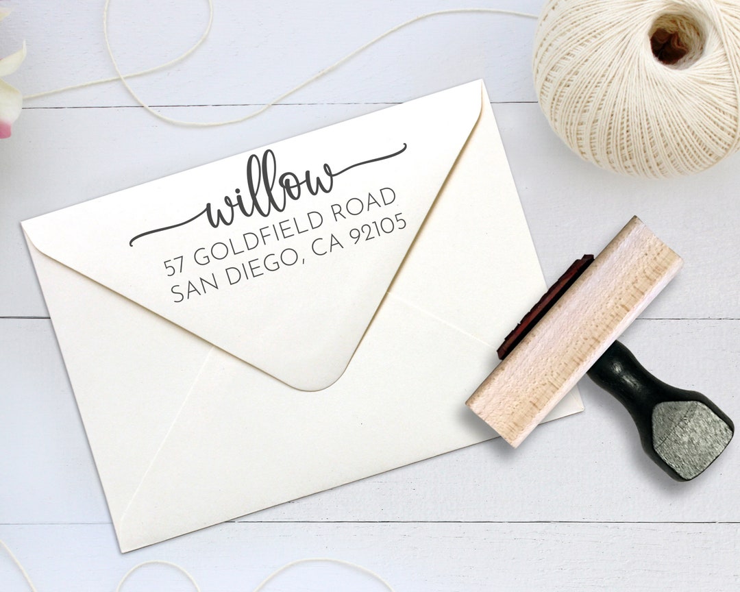 Best Seller - Return Address Stamp Self Inking or Wood Handle Return ...