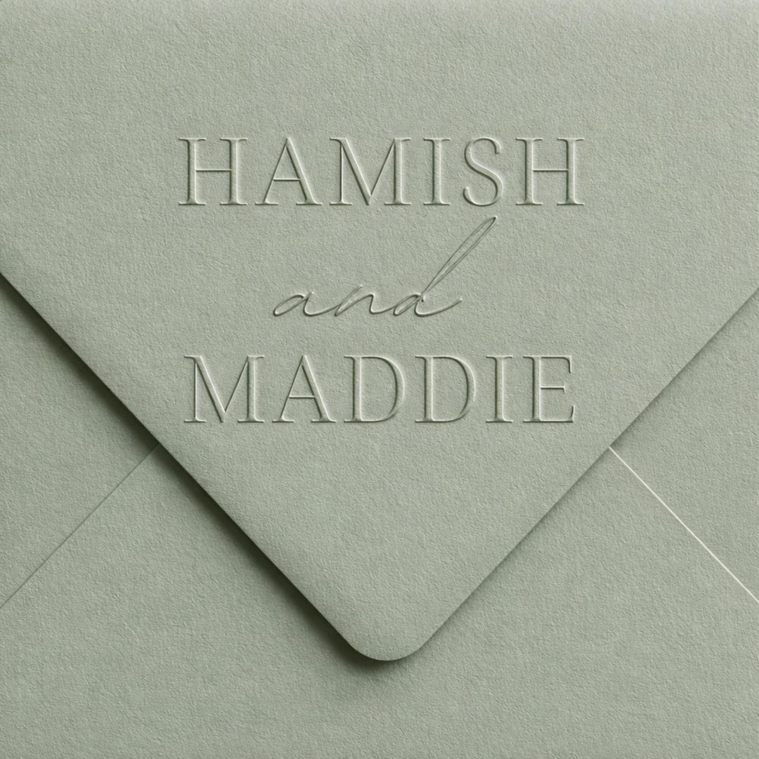 Personalized Wedding Embosser, Custom Monogram Seal, Invitation ...
