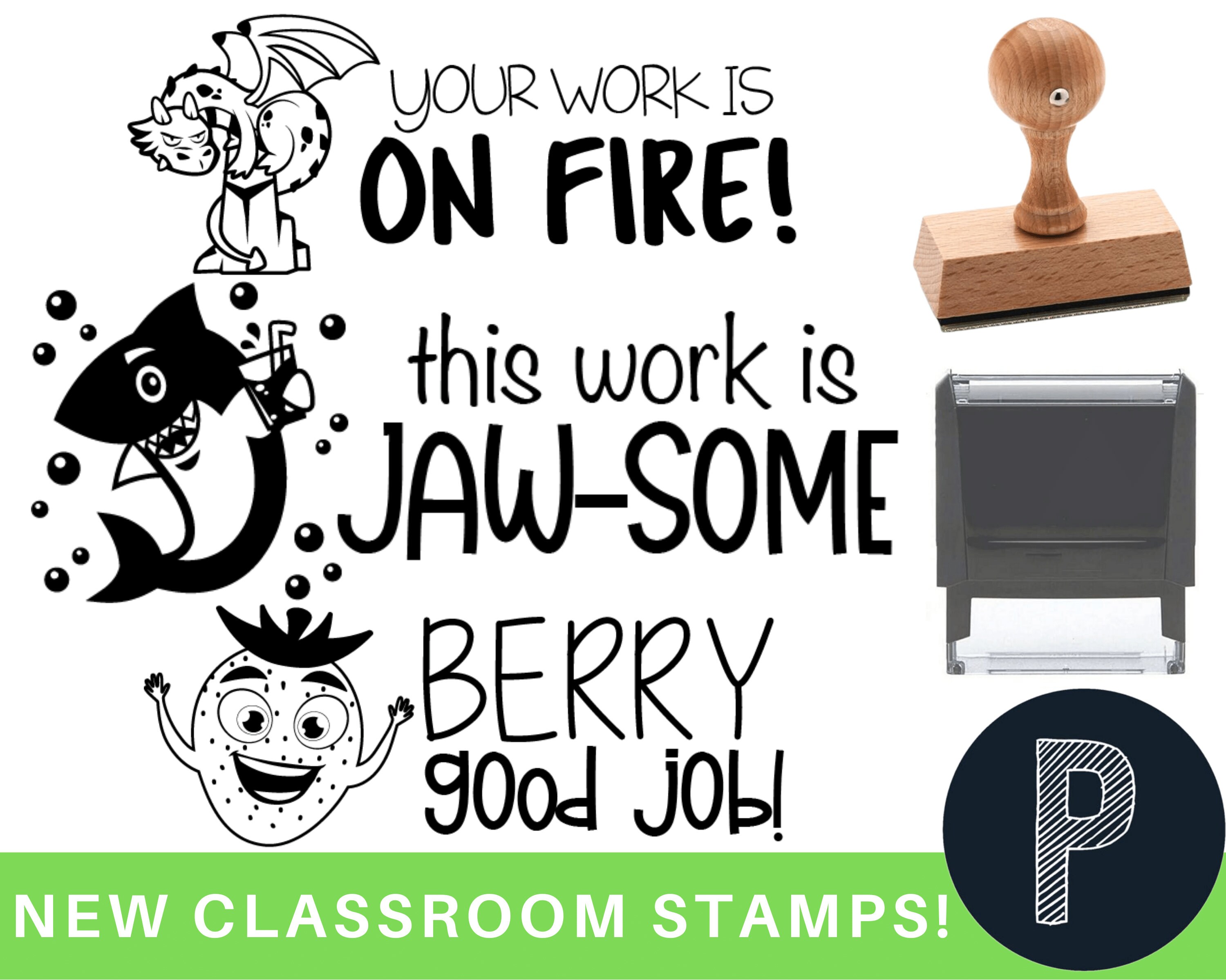 Custom Classroom Stamps, Teacher Gifts, Personalized Teacher Stamp, Fun ...