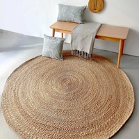 Round Jute Rug - Etsy