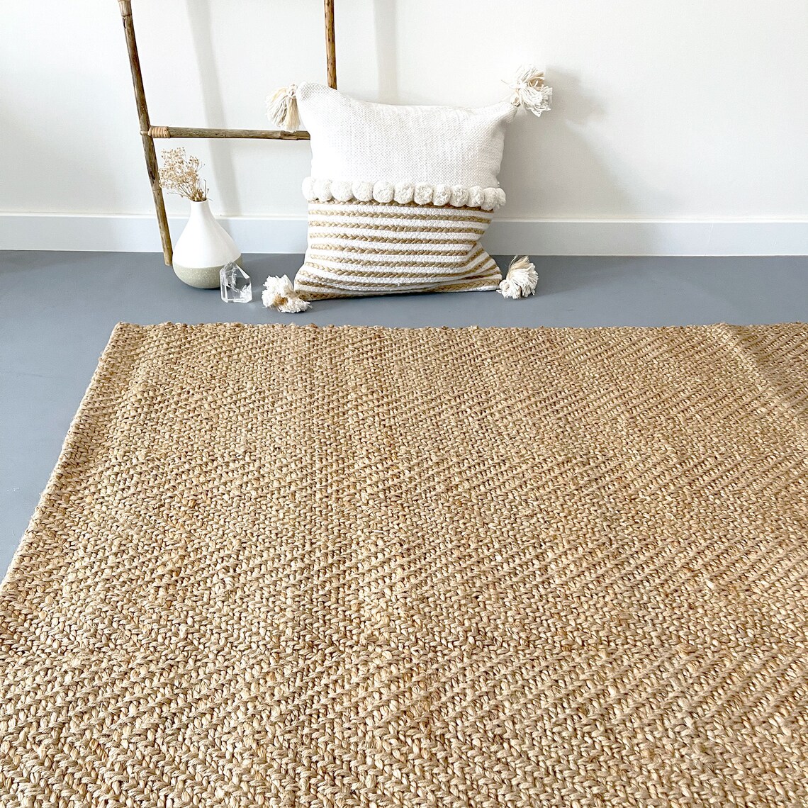 Natural Jute Rug.ecological Braided Rug.vegan Rug.rugs for - Etsy